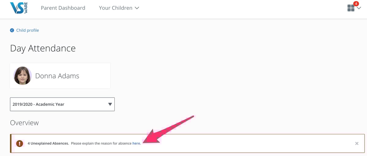 Parent App - Submit an Absence Request