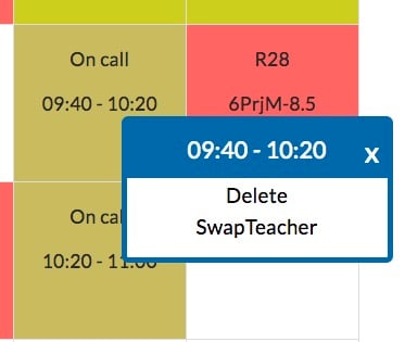Make Editable - Manually Edit a Teacher's Timetable during the school year