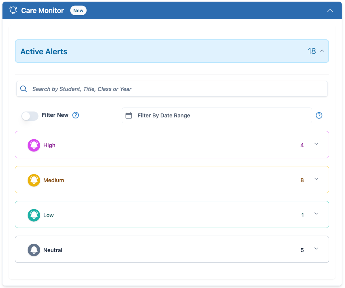 Student Care Monitor / Student Alerts
