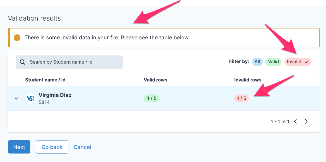 How to bulk upload Junior Certificate Results