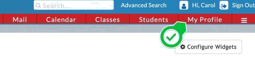 View timetable as a teacher